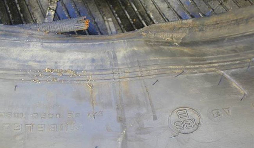 5 problems on the bead of an agricultural tyre which mean it has to be ...