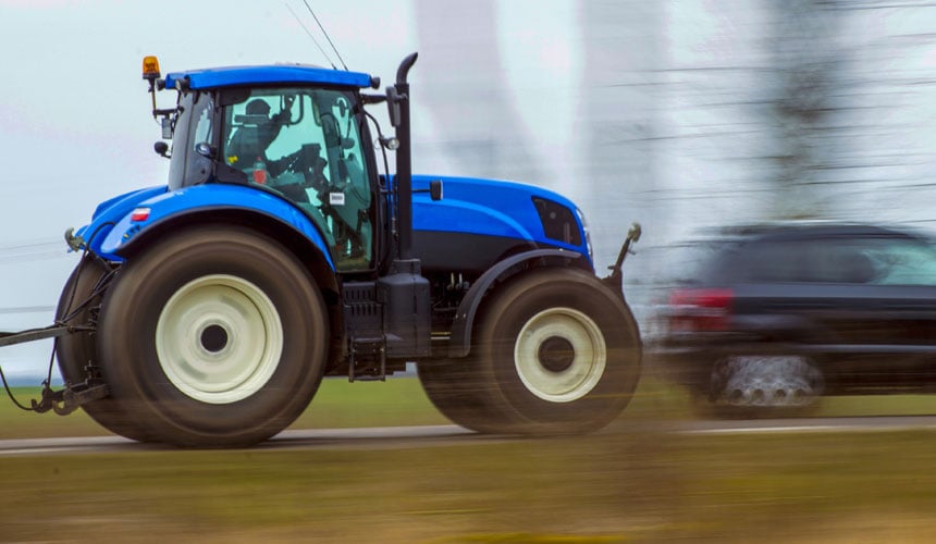 Your tractor tyres play a key role for braking safely